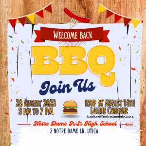 Welcome Back BBQ | Notre Dame Schools